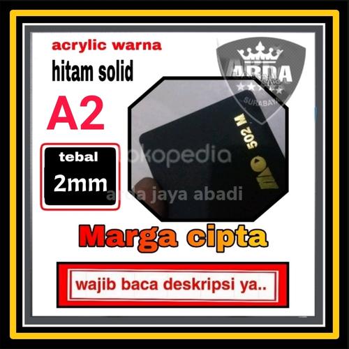 Jual Akrilik hitam splid 2mm A2/acrylic black solid/acrylic sheet A2 mc ...