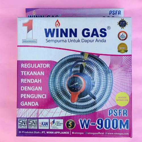 Jual Selang Paket plus Regulator gas Merk win Type W-900 Meter - Kota ...