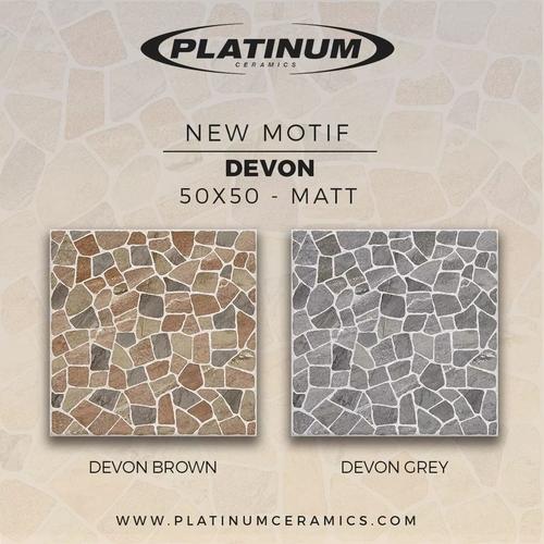 Jual Keramik Lantai Matt 50x50 - Devon Series / Corak Batu - Brown ...