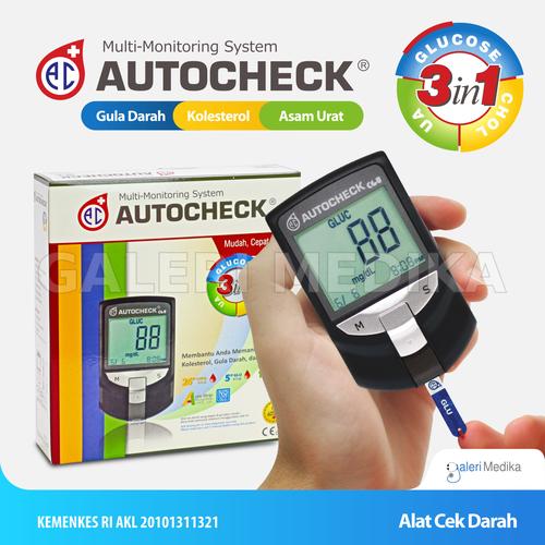 Jual Autocheck 3in1 Multi - Alat Cek Gula Darah, Asam Urat, Kolesterol ...