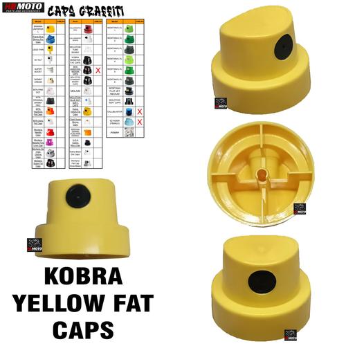 Jual Caps KOBRA YELLOW FAT CAPS Grafitti spray paints/KOBRA YELLOW FAT ...