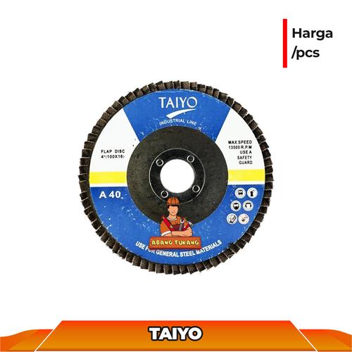 Jual Flap Disc Wheel Industrial TAIYO Amplas Susun Swedia 4 Inch ...