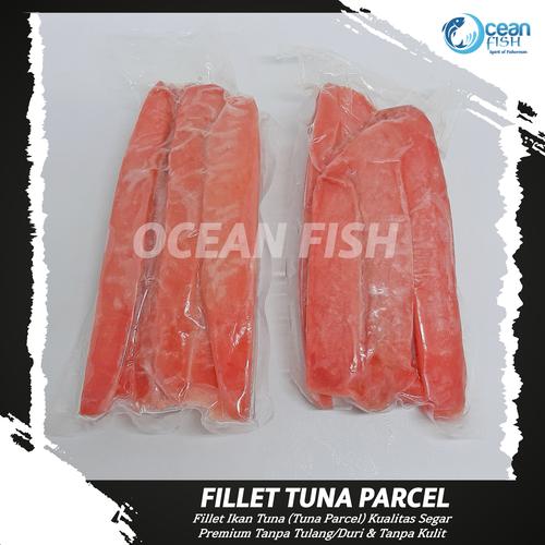 Jual Fillet Tuna Parcel Fresh 1kg/Daging Ikan Tuna/Tuna Parcel Fillet ...