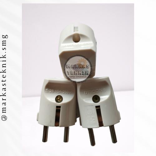 Jual UTICON Stecker Arde S-28 / Kepala Colokan Listrik Uticon Asli S 28 ...