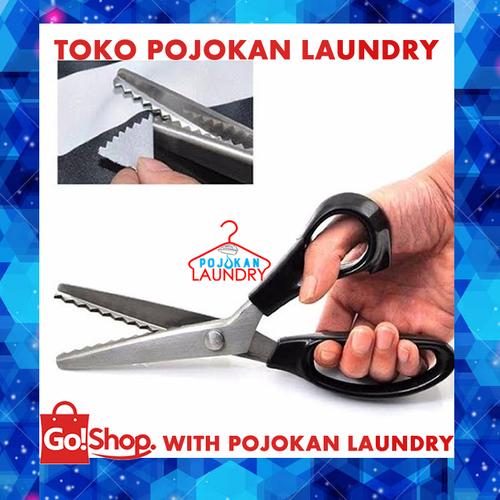 Jual Gunting Kain ZigZag / Zig-Zag / Gerigi / Pinking Shears Ukuran 9 ...