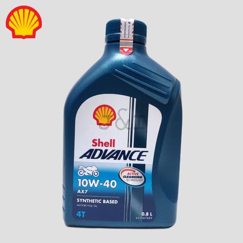 Jual Oli Shell Advance AX7 10W-40 API SN JASO MA2 0.8 Liter - Jakarta ...