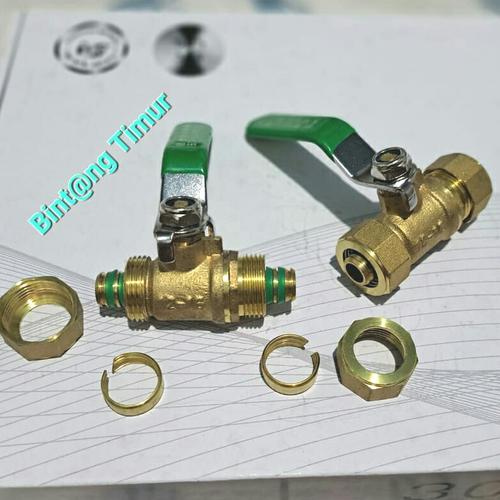 Jual Ball Valve Kuningan 1/2 inch. Stop Kran Pipa Air Panas Kuningan 1/ ...