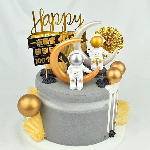 Jual HIASAN KUE ASTRONOT TOPPER ASTRONAUT SPACE UNIVERSE BIRTHDAY CAKE ...