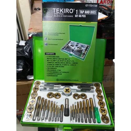 Jual TEKIRO Tap And Dies set 40 Pcs - Alat Snai Dan Tap Ulir Baut Senai ...