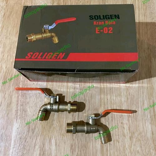 Jual Kran keran air kuningan SOLIGEN E02 kran air bola kuningan SOLIGEN ...