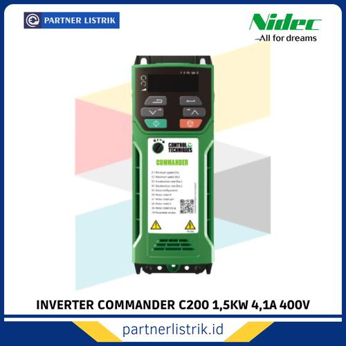 Jual INVERTER COMMANDER C200 1,5KW 4,1A 400V NIDEC CONTROL TECHNIQUES ...