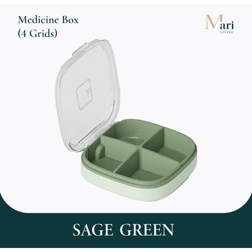 Jual Portable Mini Pill Box 4 Grid Medicine Travel Case Kotak Obat 4 ...