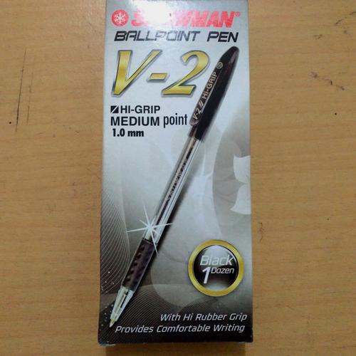 Jual ballpoint pen v 2 snowman harga per lusin - Biru - Jakarta Timur - smart stationery jkt ...