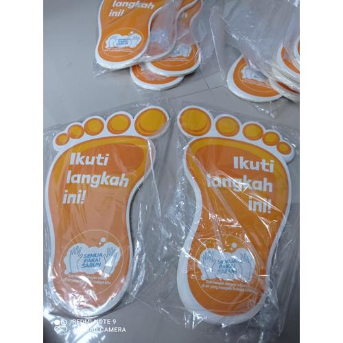Jual STIKER TAPAK KAKI UKURAN L WALLPAPER STICKER LANTAI WALPAPER ...