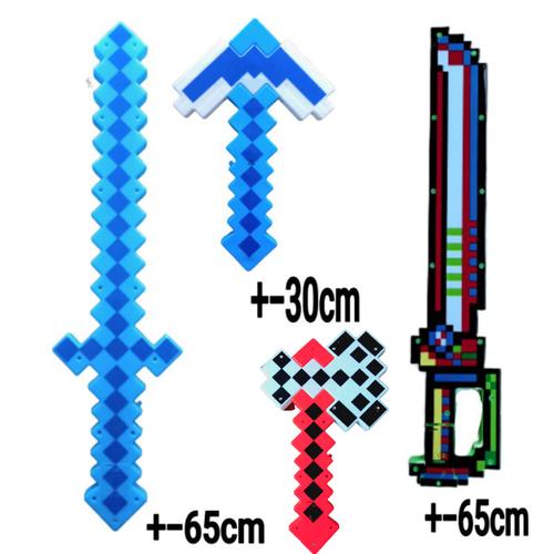 Jual Mainan Pedang Pedangan MINECRAFT SWord AXe LED LIGHT SOUND ...
