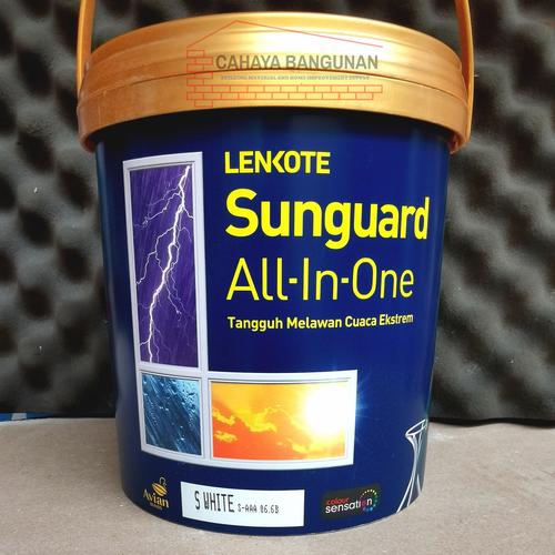 Jual CAT TEMBOK EXTERIOR PREMIUM LENKOTE SUNGUARD ALL IN ONE GALON 2.5 ...