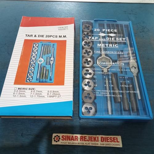 Jual Hand Tap dan Snai Die Set Alat pembuat drat dalam dan drat luar 20 ...