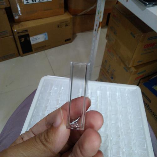 Jual kuvet spektrofotometer cuvette spectrophotometer plastik 4,5 ml ...