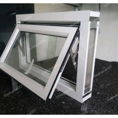 Jual jendela bouvenlight aluminium 40*60 murah cuci gudang - Putih ...
