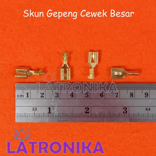 Jual 100 Pcs Skun Gepeng Cewek Besar Skun Kabel Female Atau Male Cable ...
