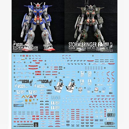 Jual MG GUNDAM STORMBRINGER FULL ARMOR FA WATER DECAL GHOST CUSTOM ...