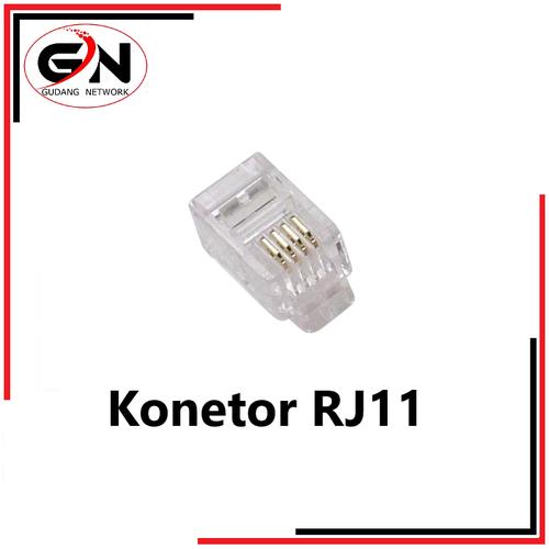 Jual Konetor RJ11 4 pin - Jakarta Pusat - Gudang Network. | Tokopedia