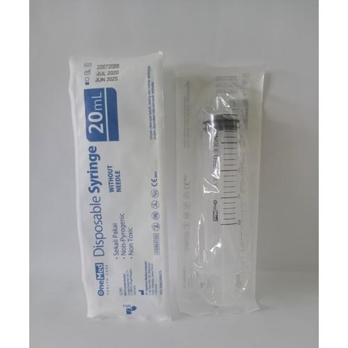 Jual Spuit 20ml Disposable Syringe 20 ml spuit 20cc syringe 20ml - Kota ...
