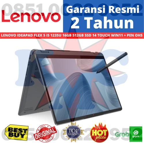 Jual LENOVO IDEAPAD FLEX 5 i5 1235U 16GB 512GB SSD 14 TOUCH WIN11 + PEN ...