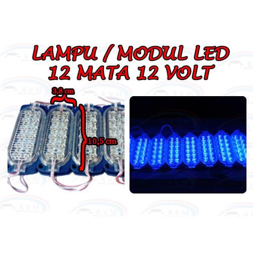 Jual Module LED 12 MATA 12V Lampu LED 12 Mata 12 Volt LED - Biru - Kab ...