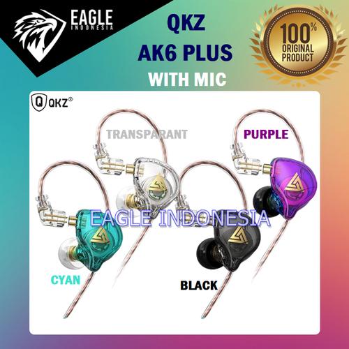 Promo QKZ AK6 PLUS HiFi Earphone Detachable Cable Heavy Bass WITH MIC ...