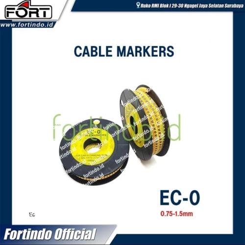 Jual Cable Markers / Kabel Marker EC-0 (Cable Range 0,75-1,5mm) FORT ...