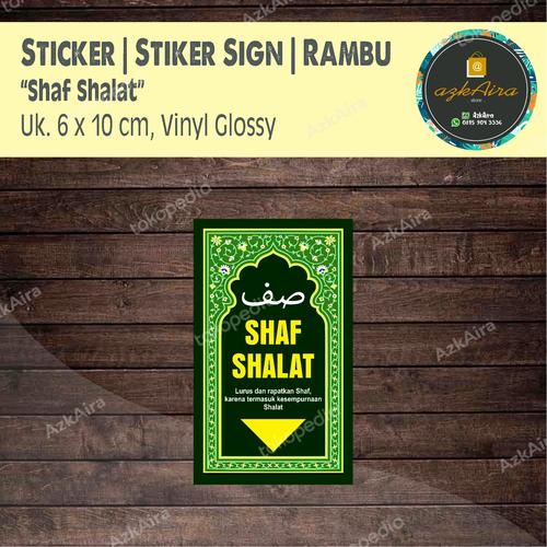 Jual Sticker Stiker Tanda Shaf Shalat Sholat - Uk. 6x10 cm - Kab ...