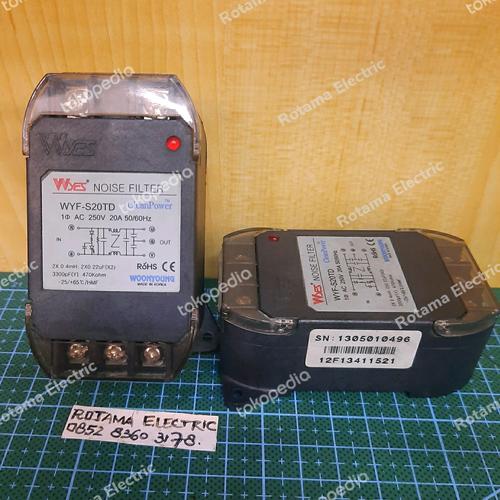 Jual WYES NOISE FILTER 20A 250V WYF-S20TD EMI FILTER 20A 250V NOISE 1PH ...