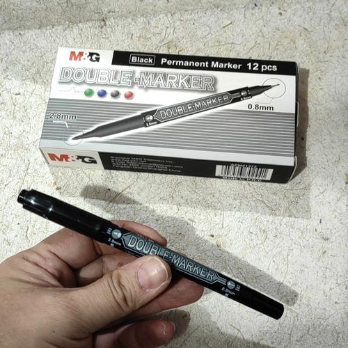 Jual M&G Permanent Marker Double Tips - Kota Bandung - Andreane Shop ...