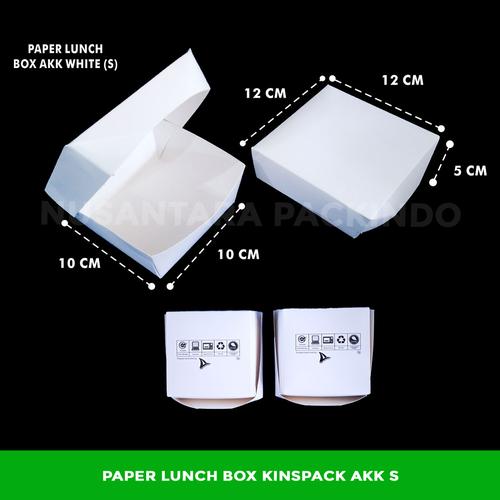 Promo PAPER LUNCH BOX KINSPACK AKK|KOTAK NASI (S, M, L) WHITE KRAFT (10 PCS) - Kab. Banyuwangi ...
