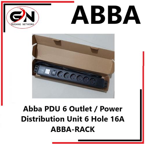 Jual Abba PDU 6 Outlet / Power Distribution Unit 6 Hole 16A ABBA-RACK ...
