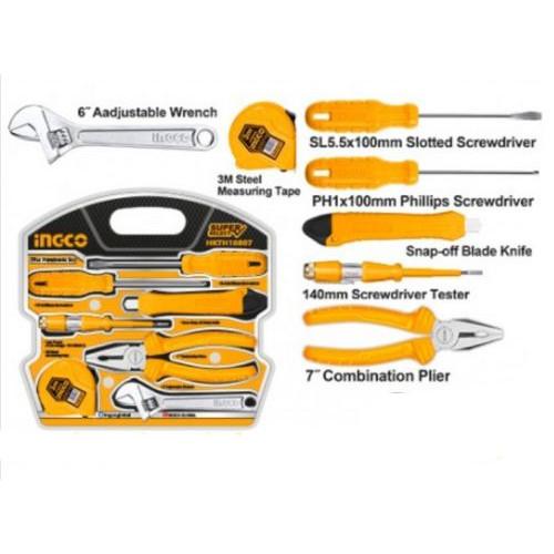 Jual Ingco Hand Tool Set 7 Pcs HKTH10807 Alat Perkakas Kerja Set - Kota ...