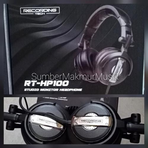 Jual RT-HP100 Studio Monitor Headphone Recording Tech Closed Flat Fold ...
