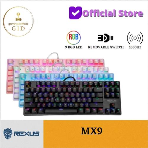Jual Rexus Keyboard Gaming Mechanical Legionare MX9 TKL RGB - Biru, RED ...