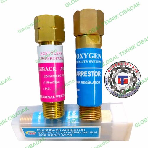 Jual FLASHBACK ARRESTOR UNTUK OXYGEN & ACETYLENE /LPG -PENGAMAN REGULATOR - Oxygen - Kab ...