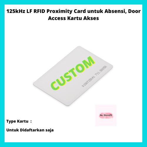 Jual RFID Print Cetak ID Card Door Access Kartu Akses Absensi 125kHz ...