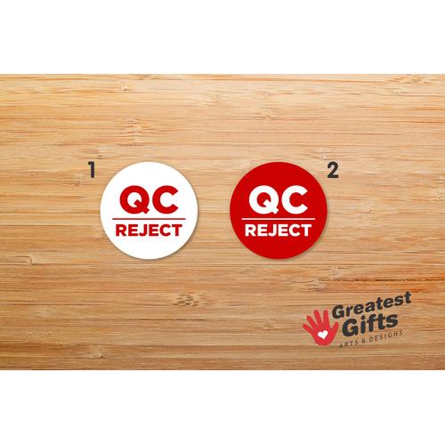 Jual Stiker label QC Reject bundar quality control round sticker - 1 ...
