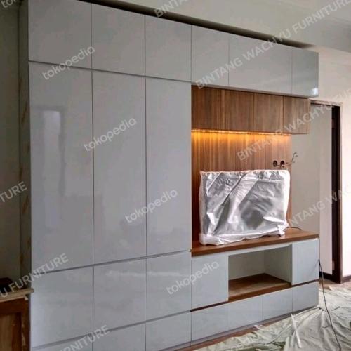 Jual backdrop tv. meja tv, lemari pakaian , lemari baju , lemari hias ...
