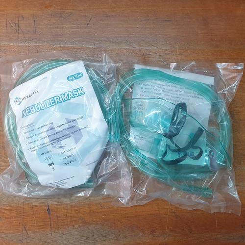 Jual Nebulizer Mask Dewasa/Masker Nebulizer Dewasa Hexacare ORI (Satuan ...
