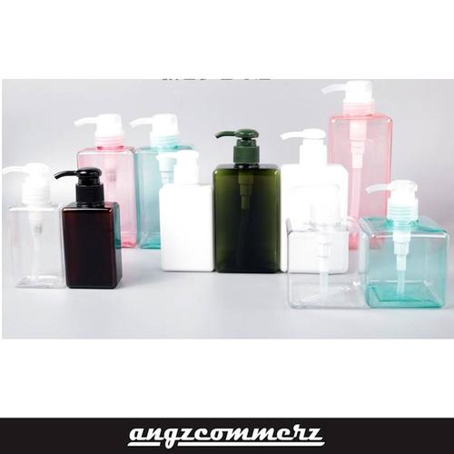 Jual Botol Refill Pump Hijau Persegi Panjang PETG Emulsion Rectangle ...