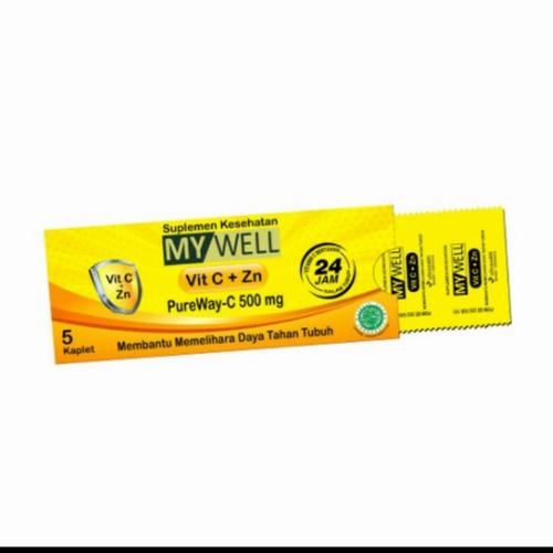 Jual My Well Vitamin C 500mg + Zinc Isi 5 Original - Kota Depok ...