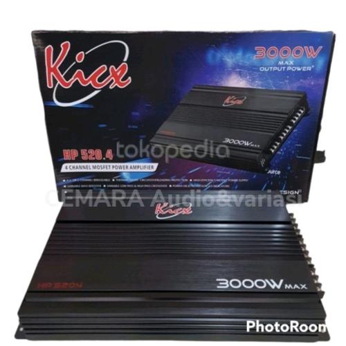 Jual power amplifier 4 chanel kicx hp 520.4 3000 watt - Jakarta Pusat - CEMARA Audio&variasi ...