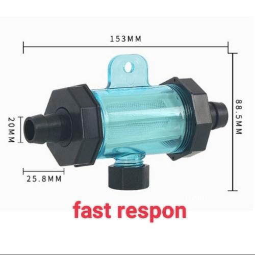Jual Saringan filter antar selang 20mm Screen filter water pump - Kota ...