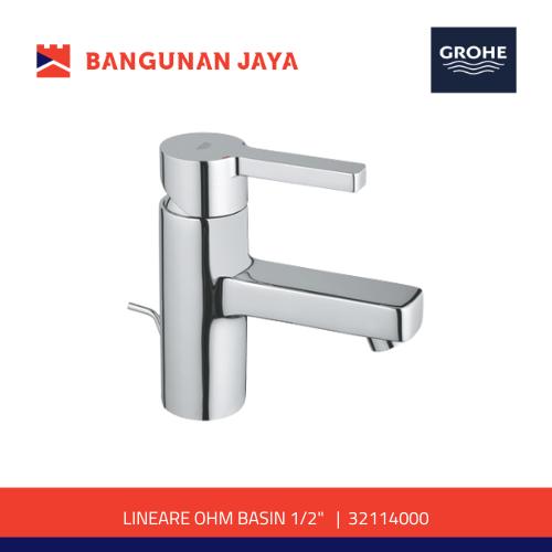 Promo GROHE LINEARE OHM BASIN KRAN WASTAFEL PANAS DINGIN, CHROME ...