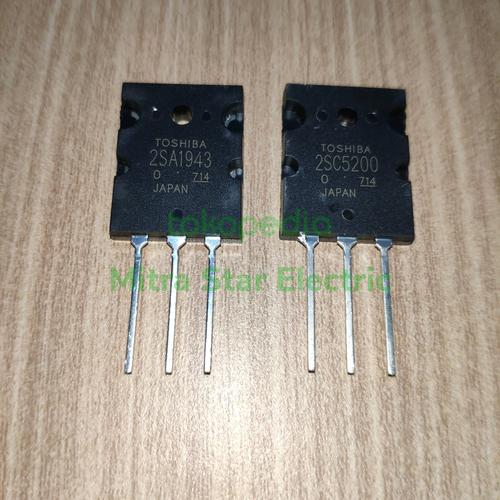 Jual TRANSISTOR FINAL TOSHIBA 2SA1943 2SC5200 SERI 714 N. TR 1943 5200 - Kota Tangerang - Mitra ...